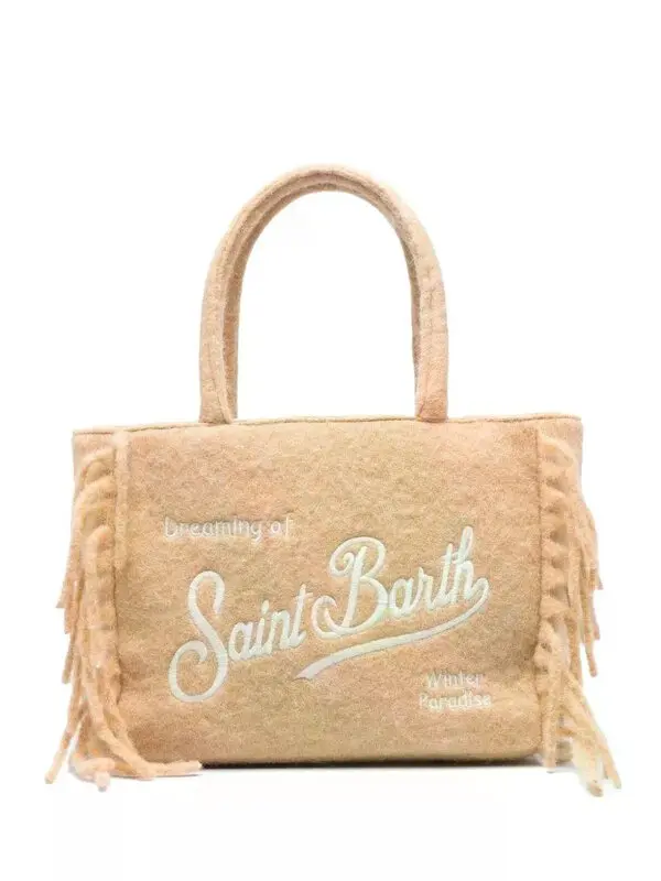 MC2 SAINT BARTH Embroidered Tote Bag - Neutrals
