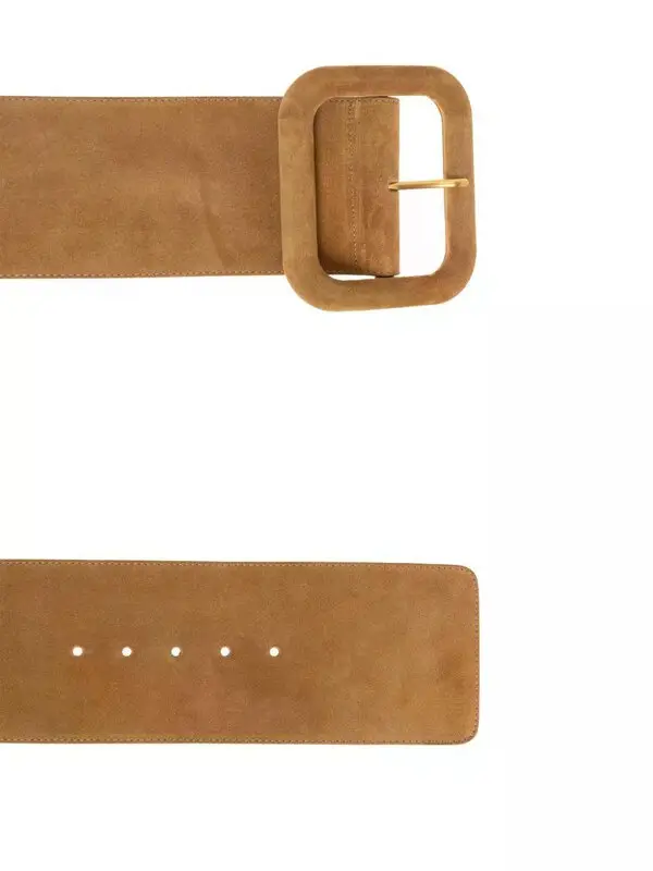 AMI Paris Square-buckle Leather Belt