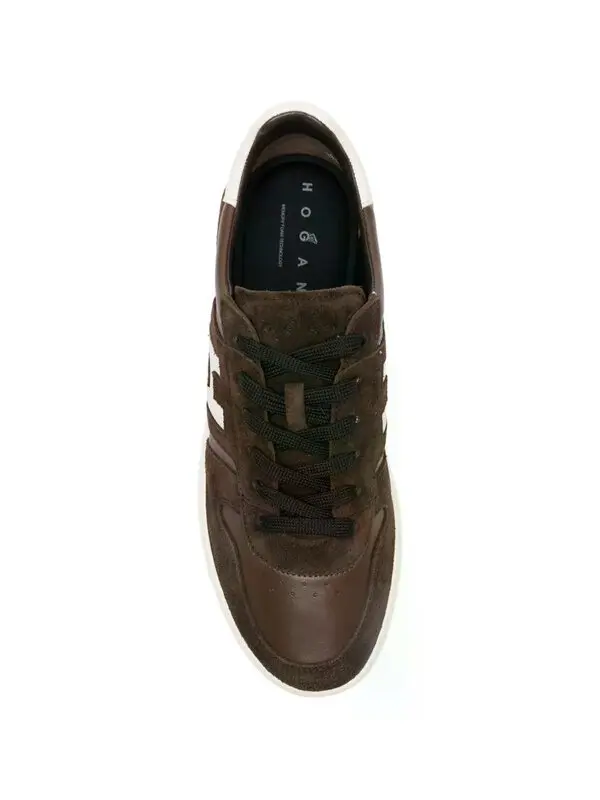 Hogan Suede Logo Sneakers - Brown