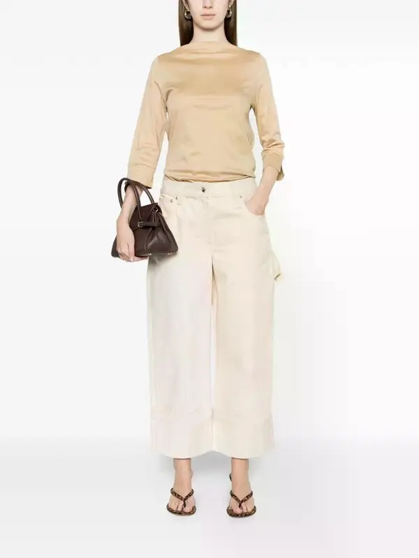 AROVESCIO Boatneck Top - Neutrals