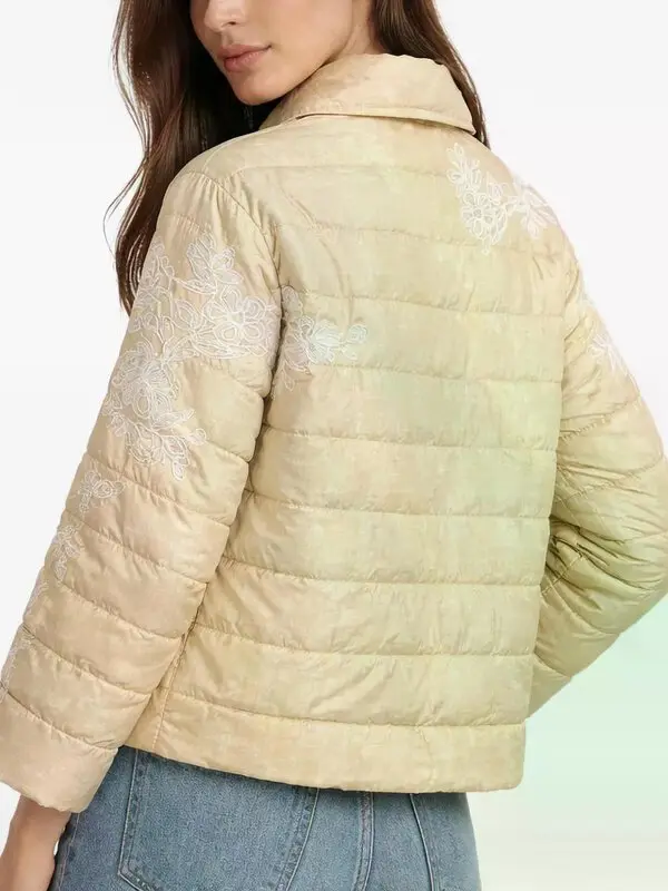 ERMANNO FIRENZE Floral-embroidered Quilted Jacket