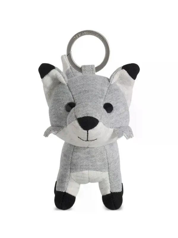 Maison Kitsuné Fox Keyring - Grey