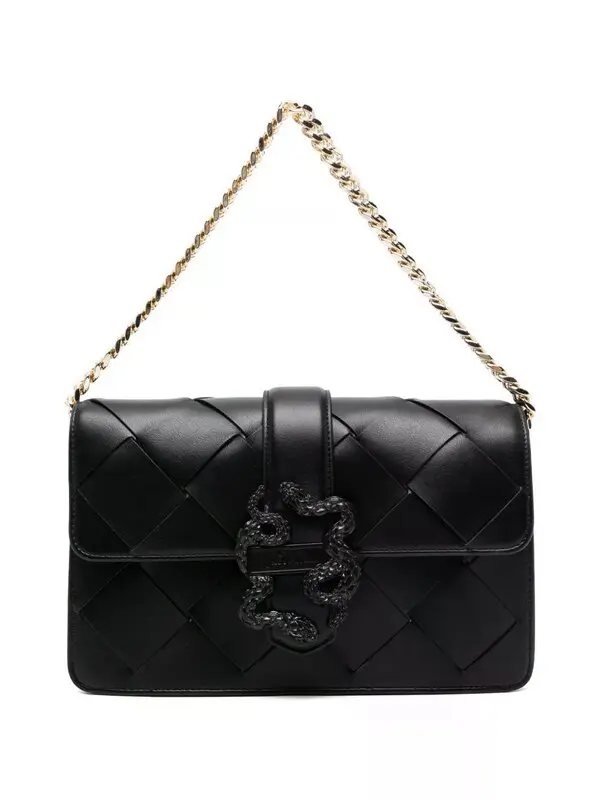 Just Cavalli Woven Buckle Tote