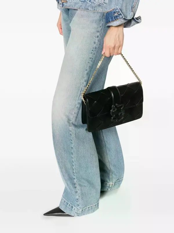 Just Cavalli Woven Buckle Tote