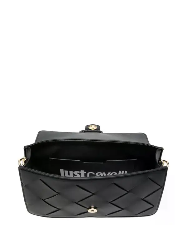 Just Cavalli Woven Buckle Tote