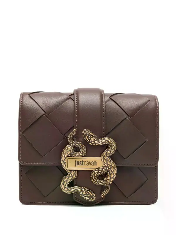 Just Cavalli Woven Snake Satchel
