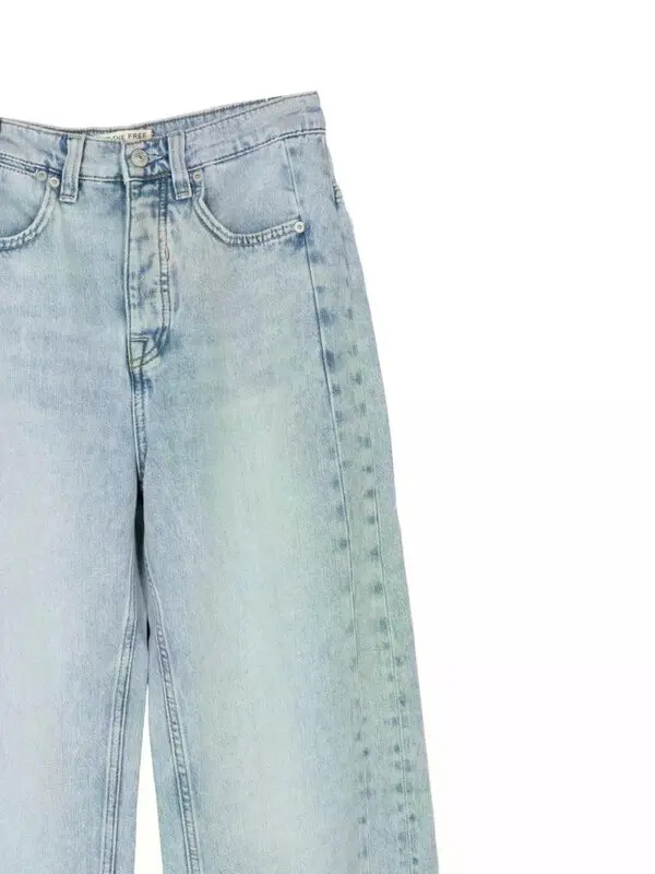 Free People Button-fastening Baggy Jeans