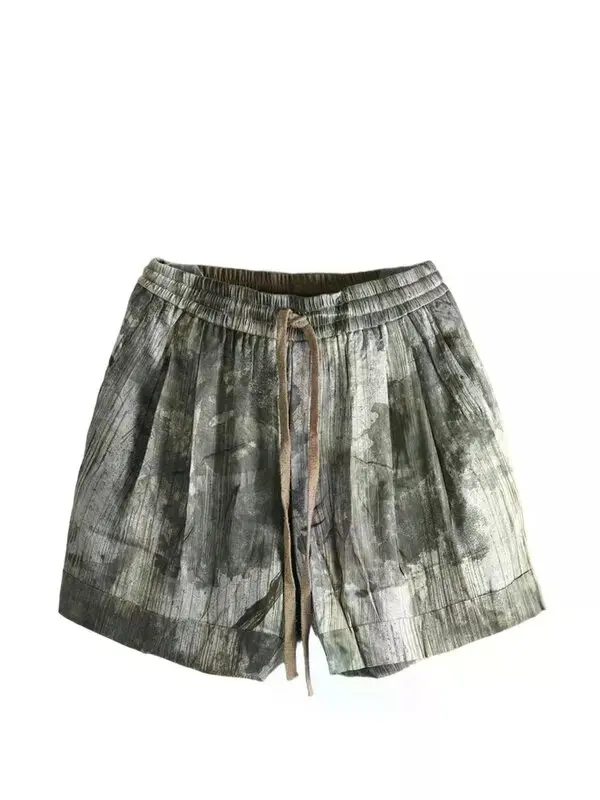 ZIGGY CHEN Printed Drawstring Shorts