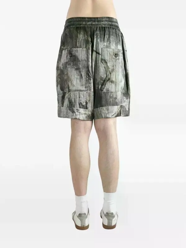 ZIGGY CHEN Printed Drawstring Shorts