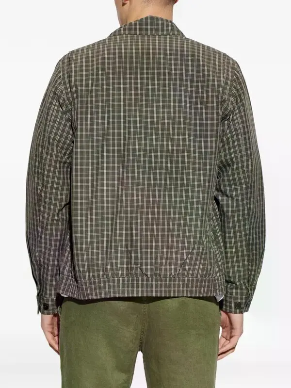 SAMSOE SAMSOE Plaid-pattern Zip-up Jacket