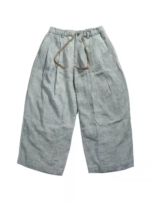ZIGGY CHEN Drawstring Trousers - Grey