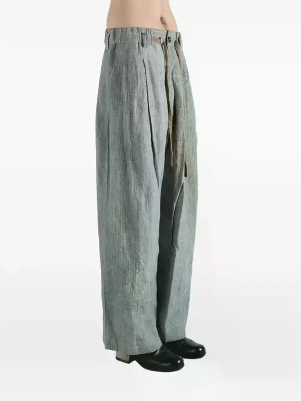 ZIGGY CHEN Drawstring Trousers - Grey