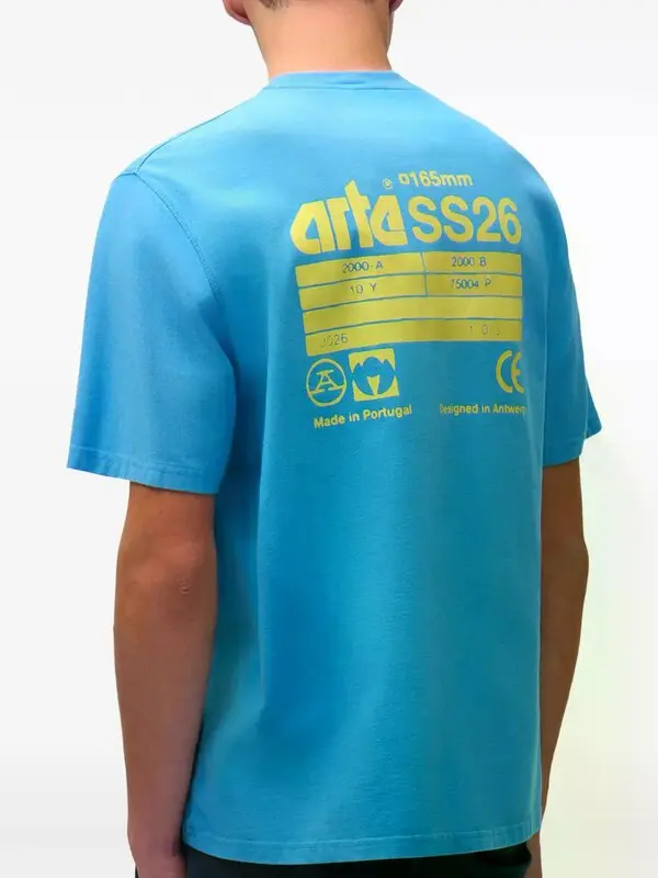 ARTE ANTWERP Print-detail Short-sleeve T-shirt - Blue