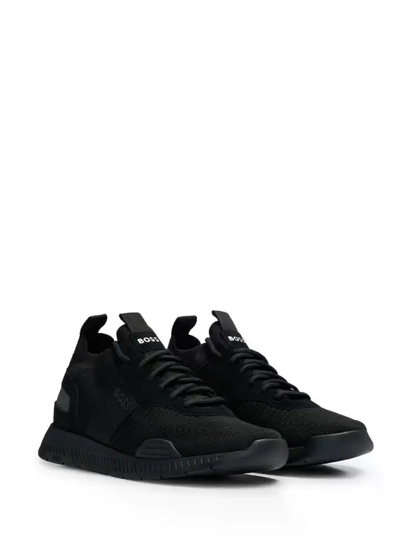 BOSS Knitted Upper Low-top Sneakers