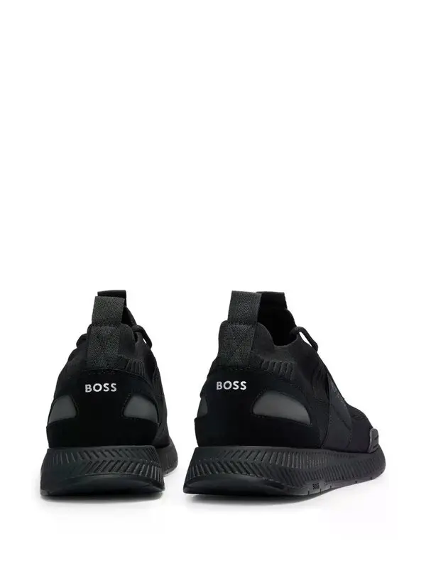 BOSS Knitted Upper Low-top Sneakers