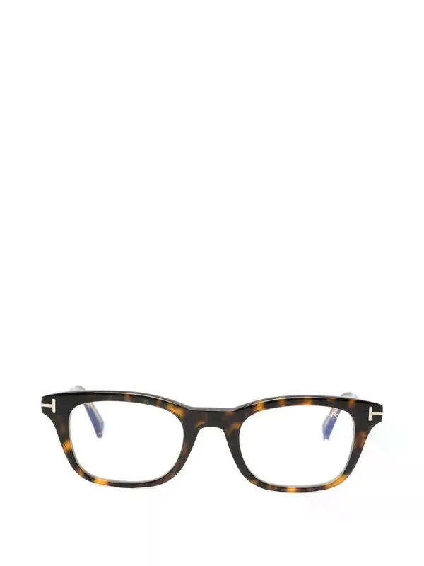 TOM FORD Rectangle-frame Glasses - Brown