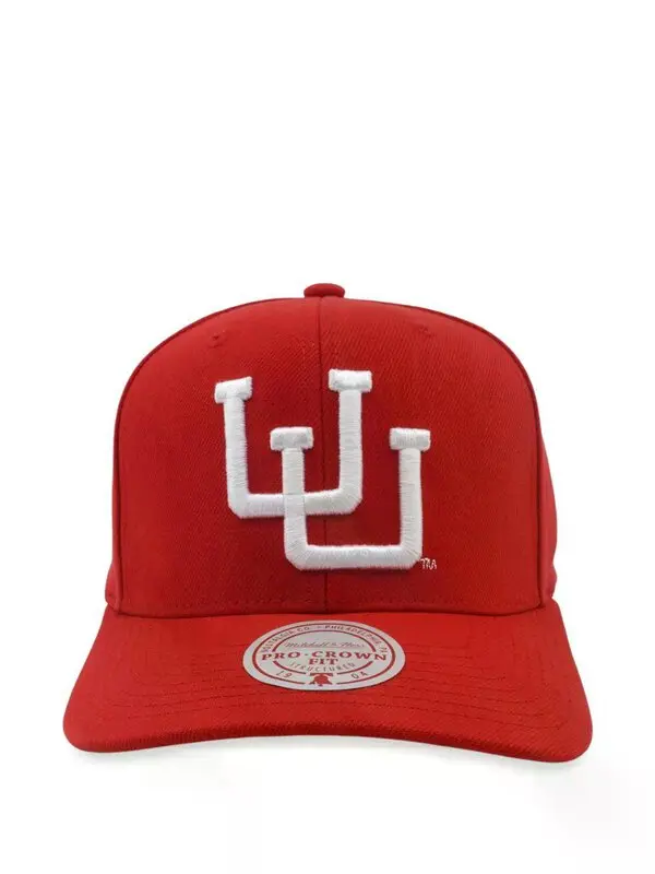 Mitchell & Ness Embroidered Baseball Cap - Red