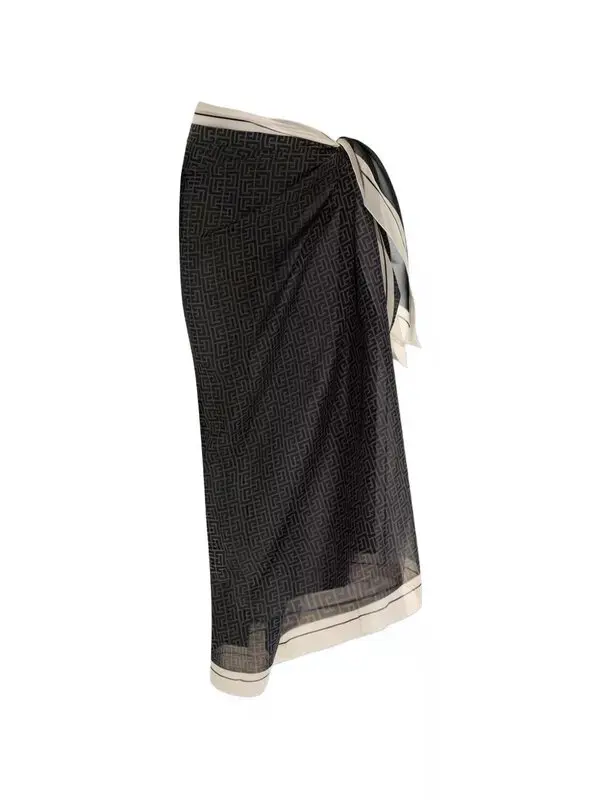 Balmain Logo-patterned Sarong