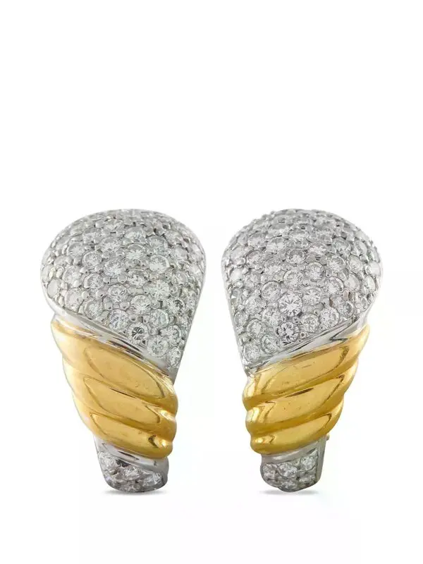 LB EXCLUSIVE Diamond Clip-on Earrings - Silver