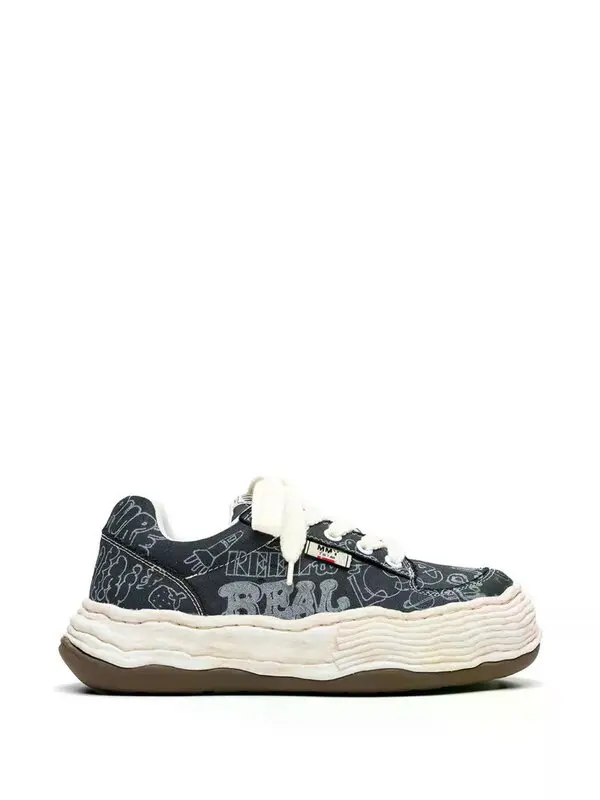 Mihara Yasuhiro Oliver Graffiti-print Sneakers