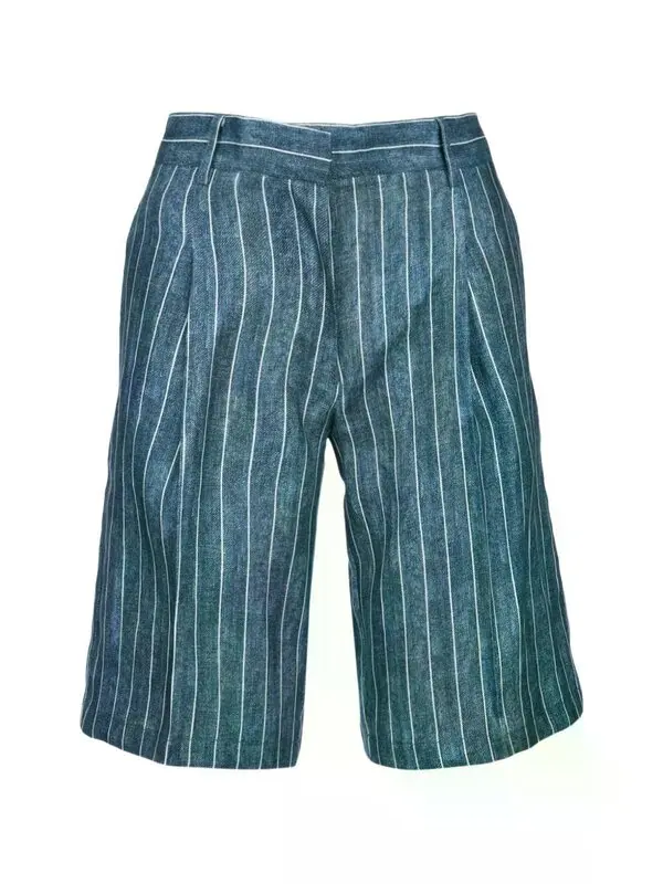ERMANNO FIRENZE Striped Bermuda Shorts
