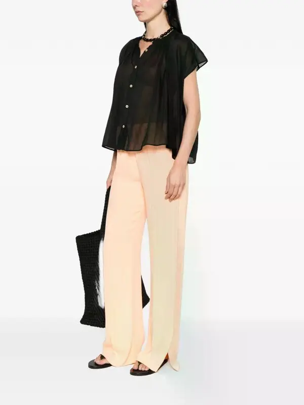 FORTE_FORTE Elastic-waist Trousers - Orange