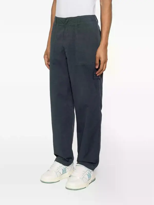 Stone Island Cotton Cargo Trousers - Blue