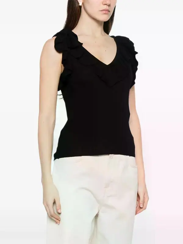 Marella Matassa Ruffled V-neck Top
