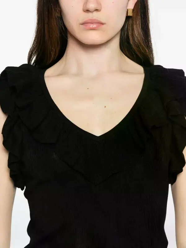 Marella Matassa Ruffled V-neck Top