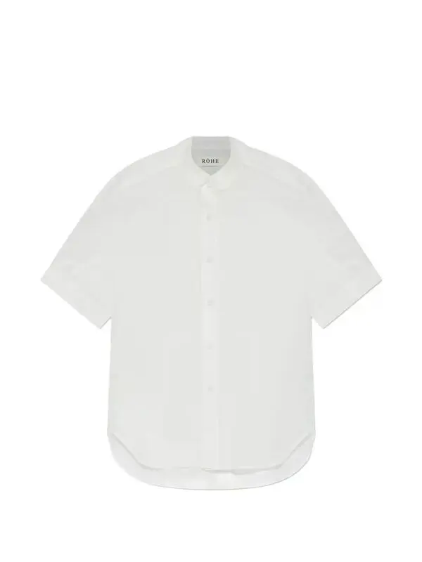 RÓHE Short Sleeve Shirt With Peter Pan Collar