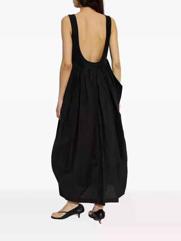 RÓHE V-neck Maxi Dress - Black