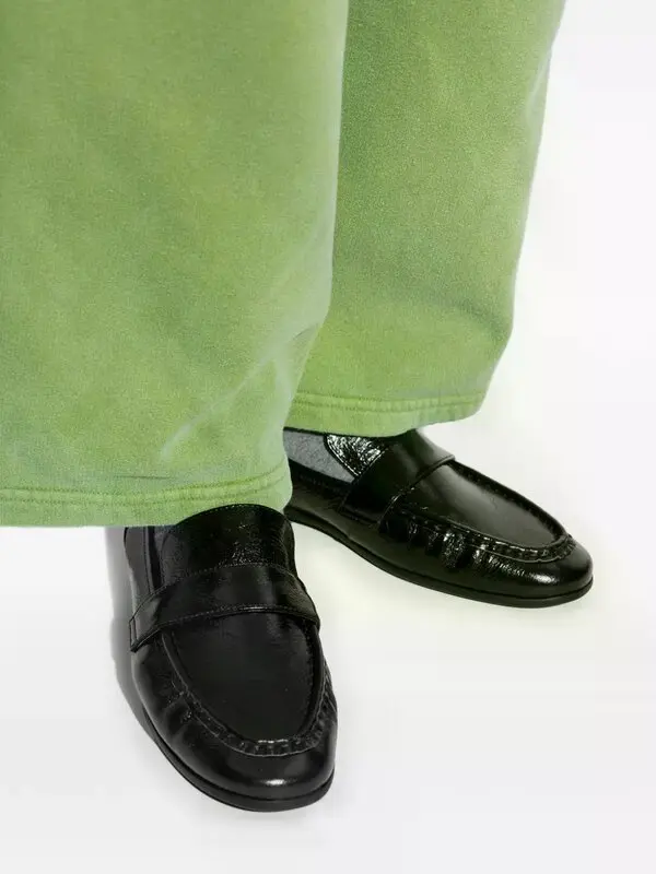 BLACK SUEDE STUDIO Arrow Loafers - Black
