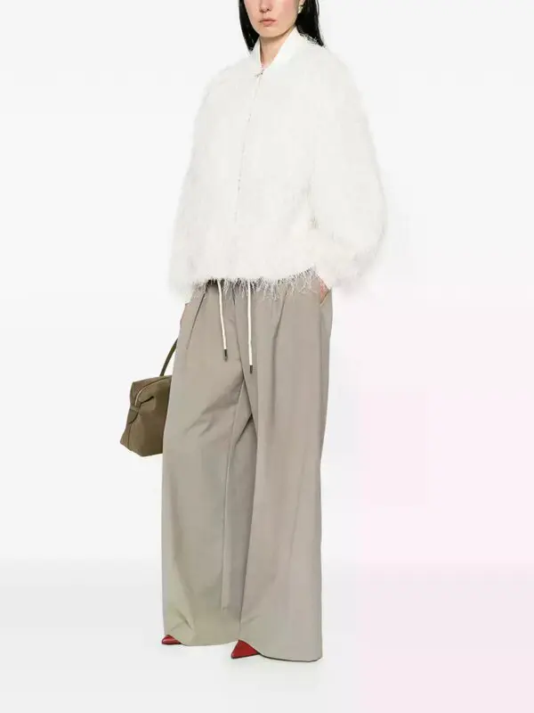 SWORD 6644 Fringed Bomber Jacket