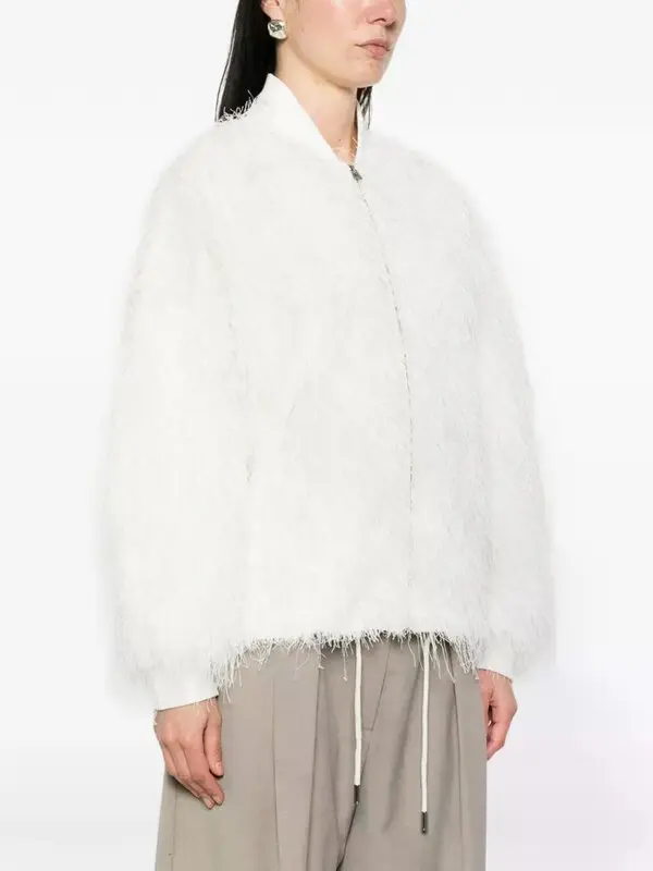 SWORD 6644 Fringed Bomber Jacket