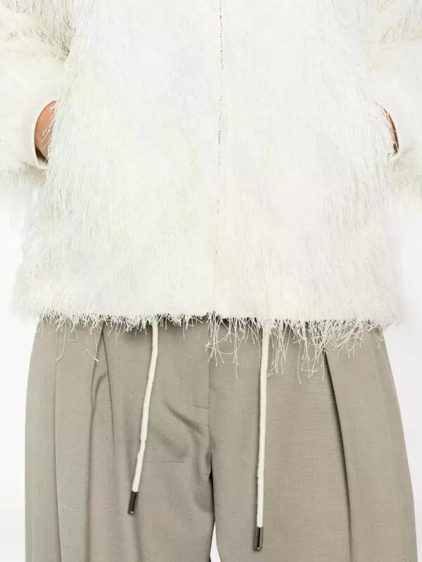 SWORD 6644 Fringed Bomber Jacket