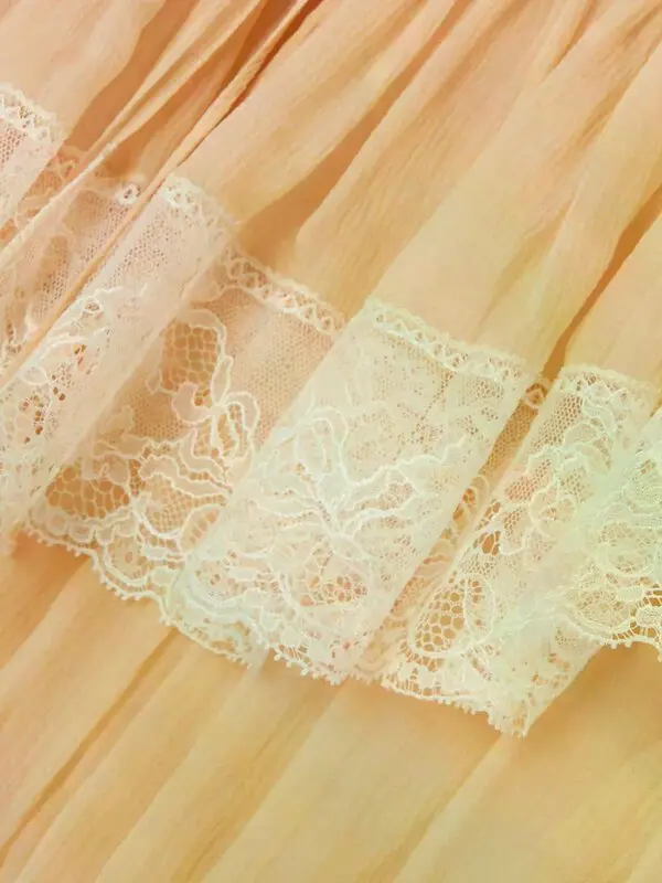 Chloé Lace Ruffled Top