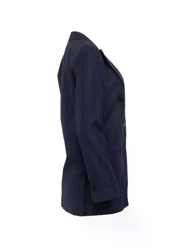 Theory Striped Double-breasted Blazer