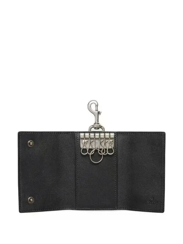 Gucci Embossed Leather Keychain