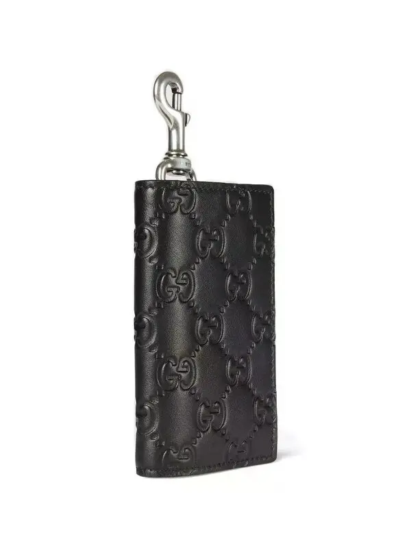 Gucci Embossed Leather Keychain