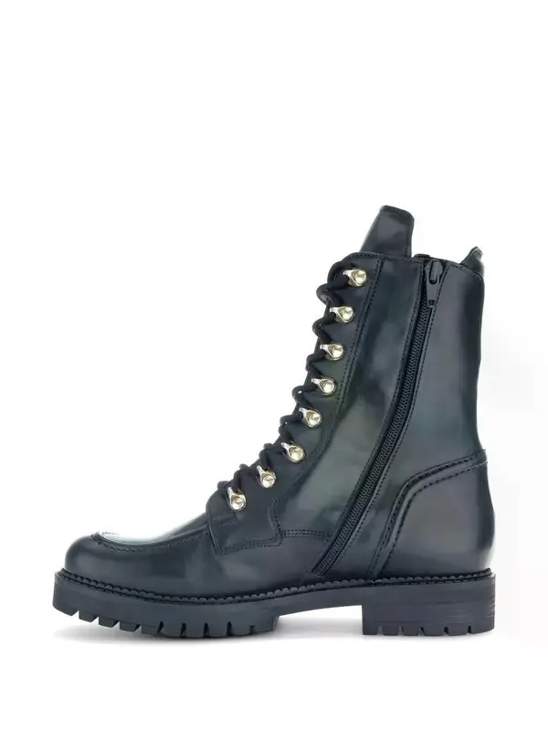 Gabor Leather Combat Boots