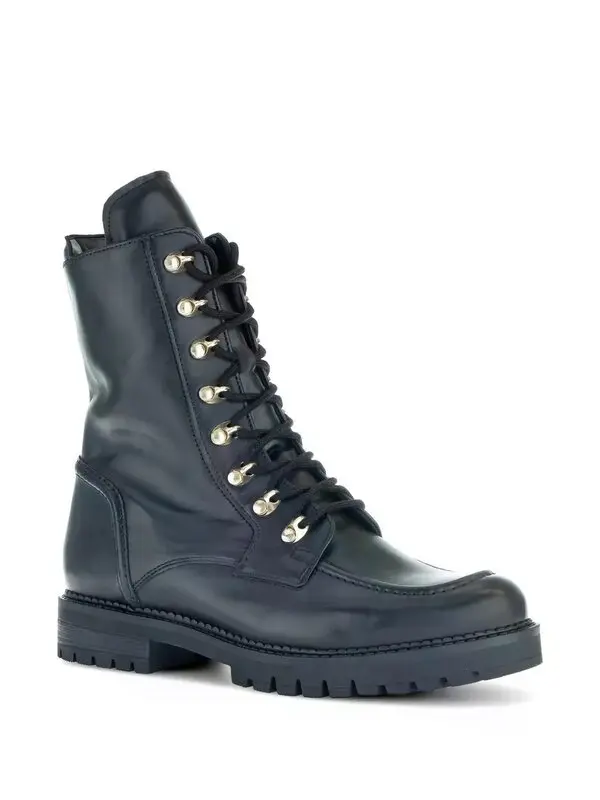 Gabor Leather Combat Boots