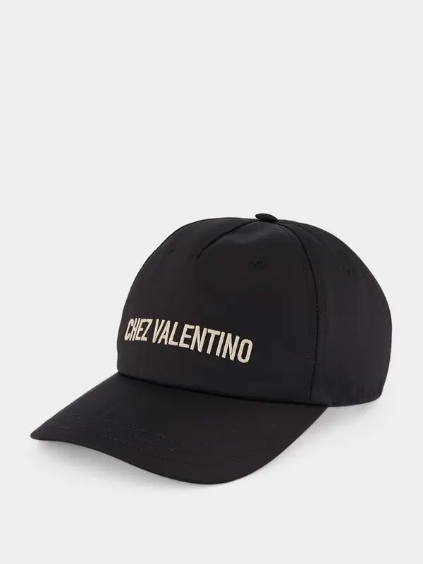 Valentino Garavani Chez Baseball Cap - Black