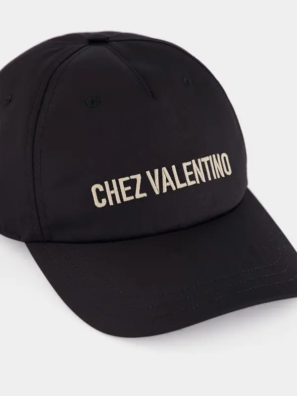 Valentino Garavani Chez Baseball Cap - Black