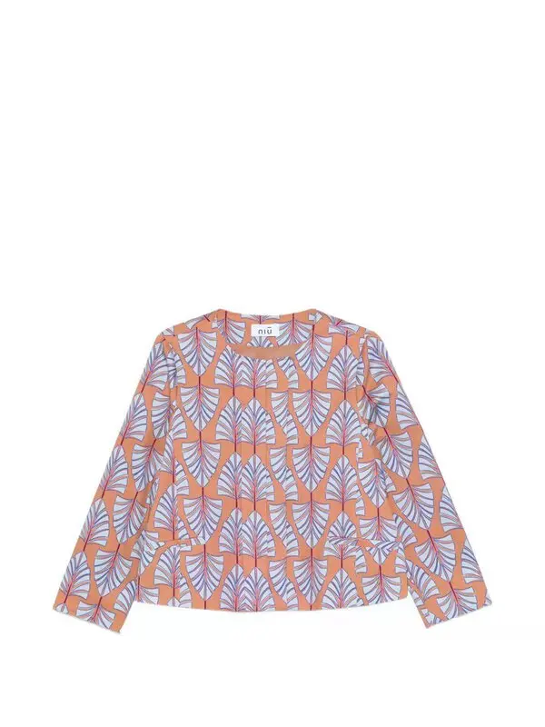 NIU Leaf-print Bolero