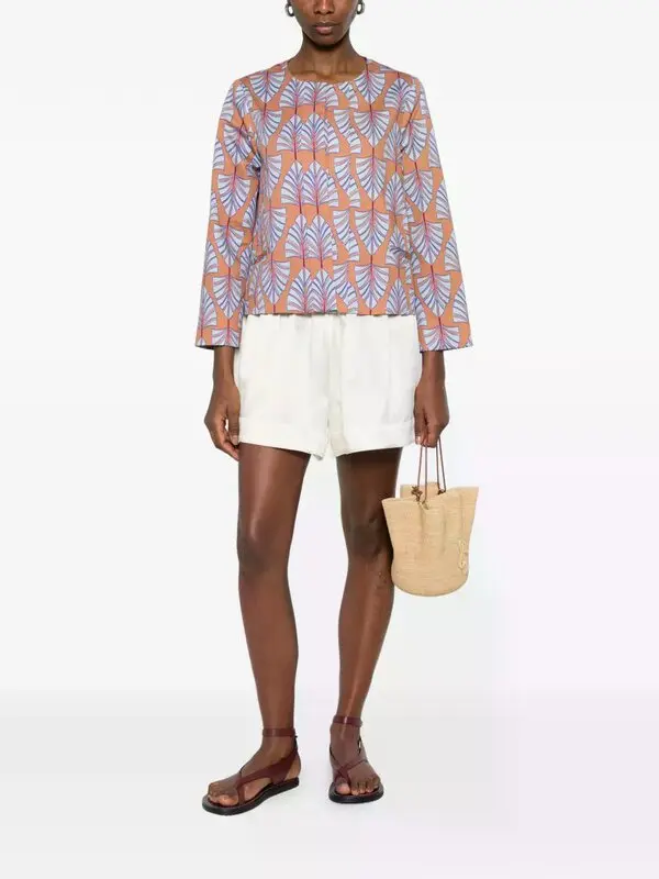 NIU Leaf-print Bolero