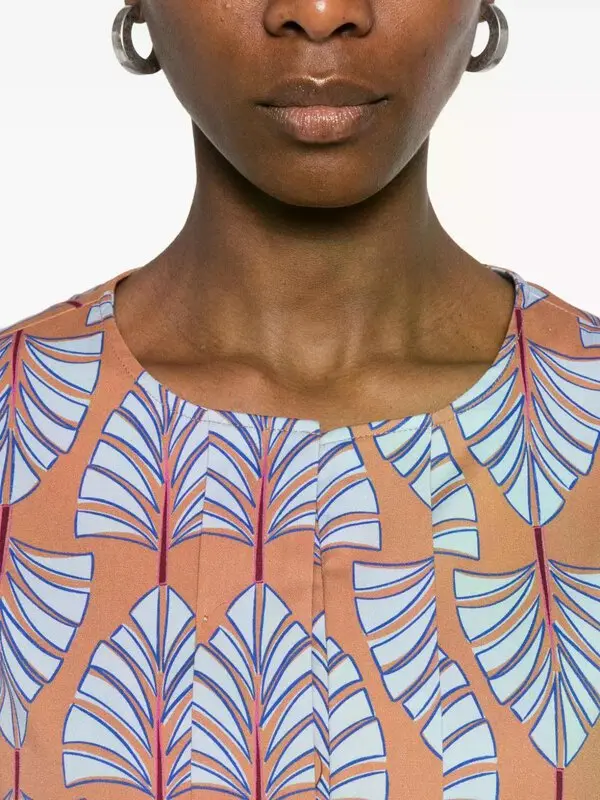 NIU Leaf-print Bolero