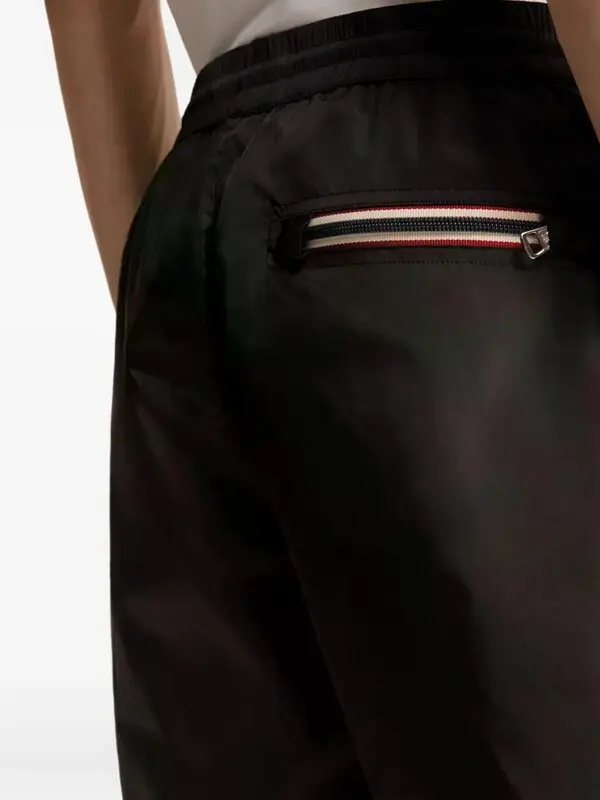 Moncler Logo Patch Drawstring Shorts - Black