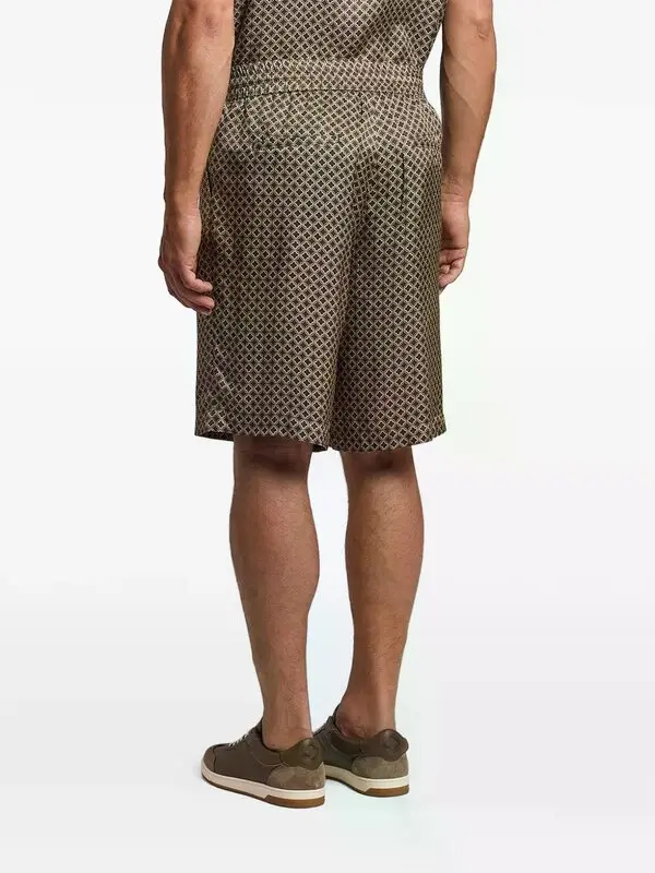 Peserico Patterned Drawstring Shorts
