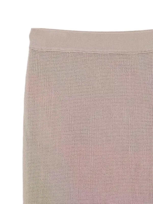 ALYSI Perforated Midi Skirt
