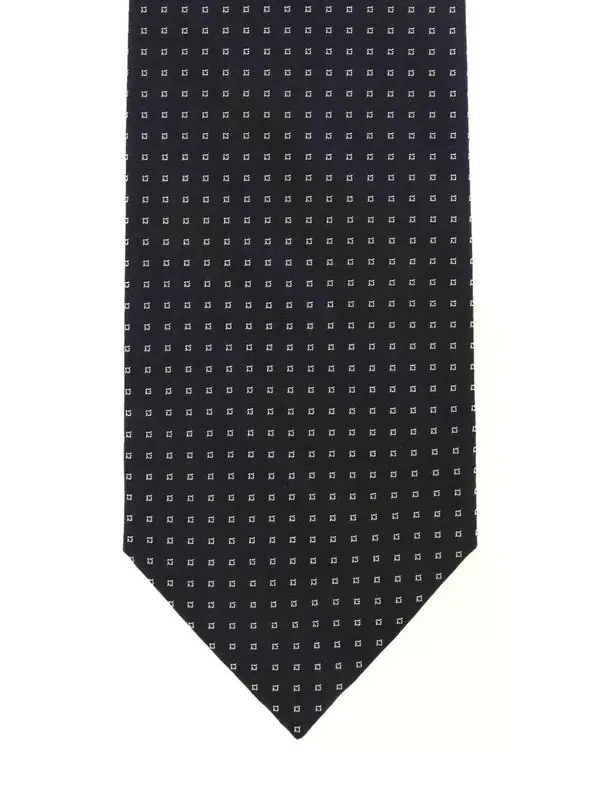 BARBA NAPOLI Patterned Pointed Tip Tie
